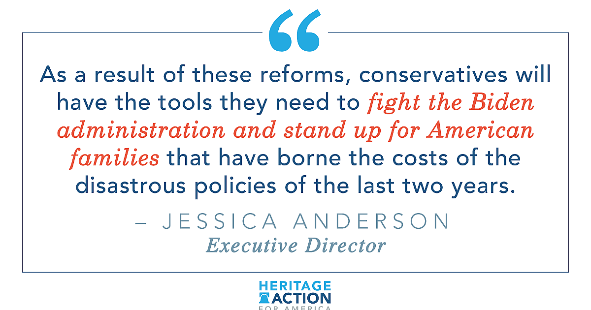 House Rules Package Delivers Final Blow… | Heritage Action For America