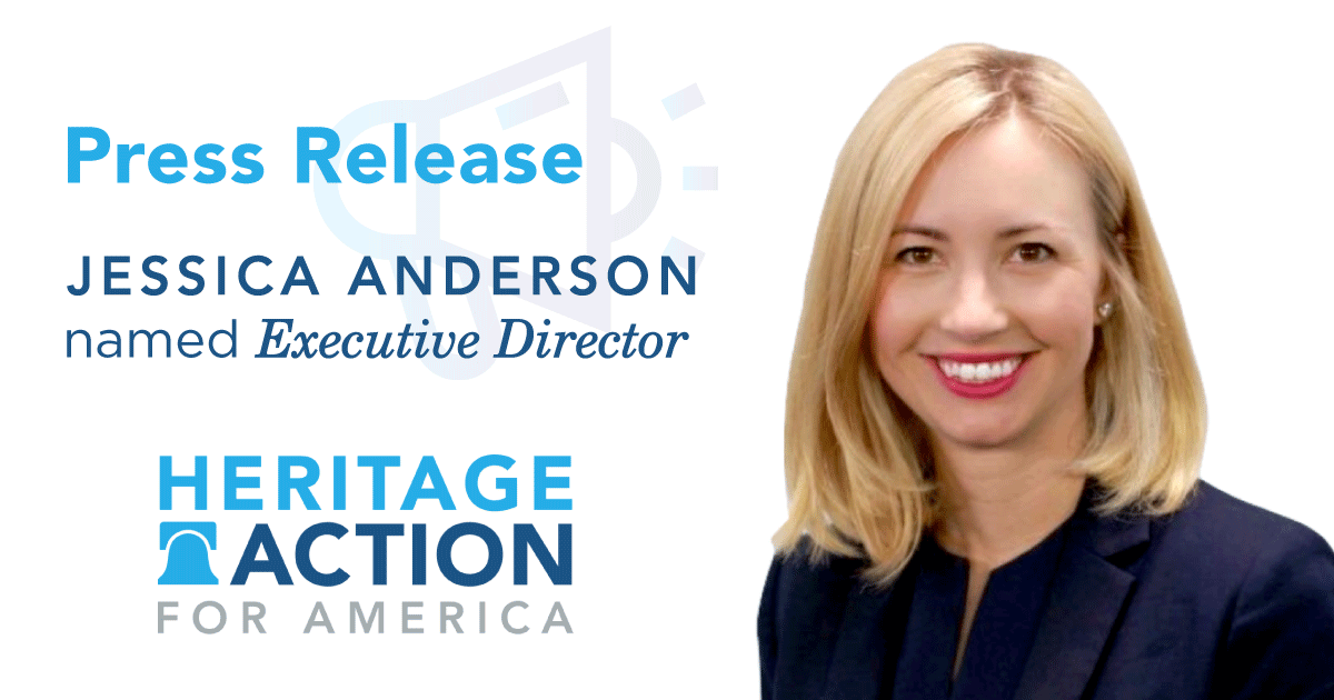Jessica Anderson Named Executive… | Heritage Action For America